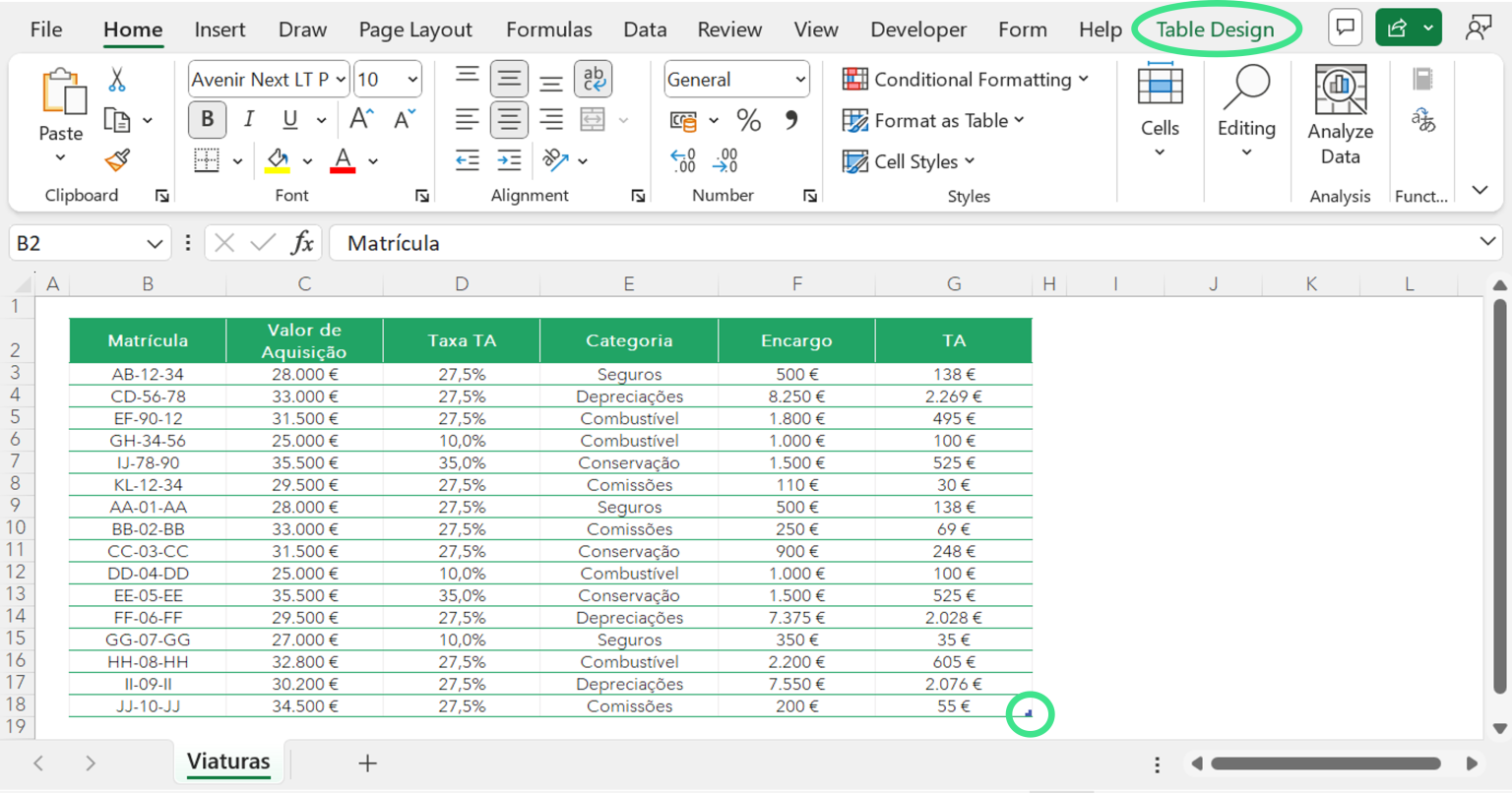 Inserir tabelas no Excel – Data Simplify